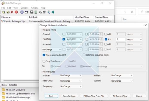 How to Edit file without changing Modified Date in Windows 11