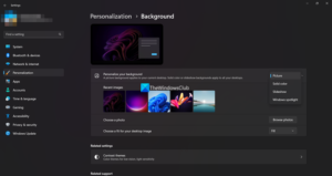 Desktop background or Wallpaper not showing in Windows 11/10