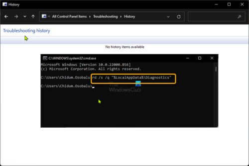How to View and Clear Troubleshooting History in Windows 11/10