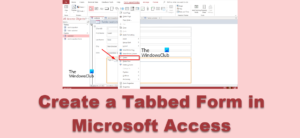How to create a Form in Microsoft Access