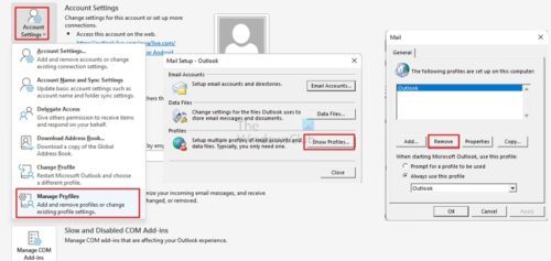 You cannot delete this Outlook data file
