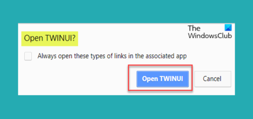 Fix TWINUI error on Windows 11/10