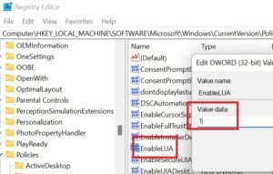 This App can’t be activated when UAC is disabled
