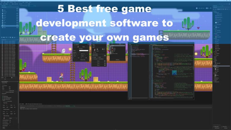 Best free Game Development software to create your own games