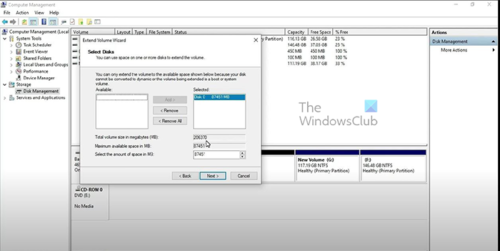 How to allocate Unallocated Space in Windows 11