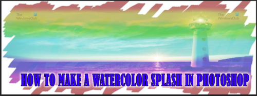 How to make a Watercolor Splash in Photoshop