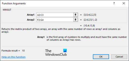 How to use the MINVERSE and MMULT functions in Excel