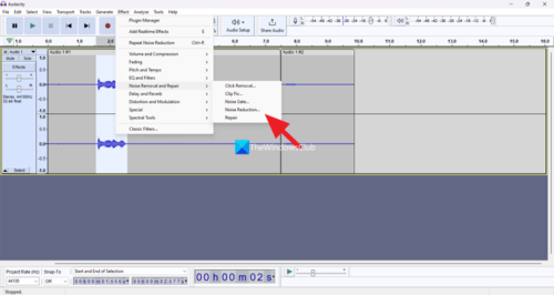 How to use Audacity to edit Audio on Windows PC