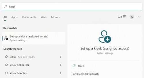 How to enable On-screen Keyboard in Kiosk mode in Windows 11