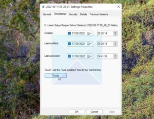 How to Edit file without changing Modified Date in Windows 11