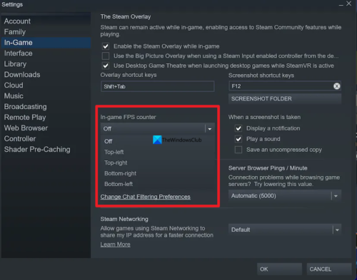 How to use the In-games FPS counter on Steam