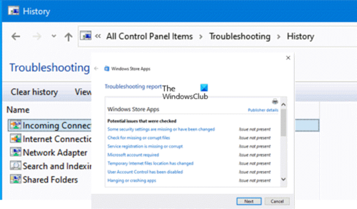 How to View and Clear Troubleshooting History in Windows 11/10