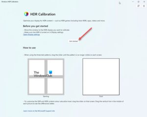 How to use Windows HDR Calibration app