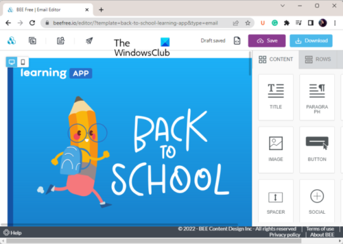 Best free Email Template Builder software and online tools