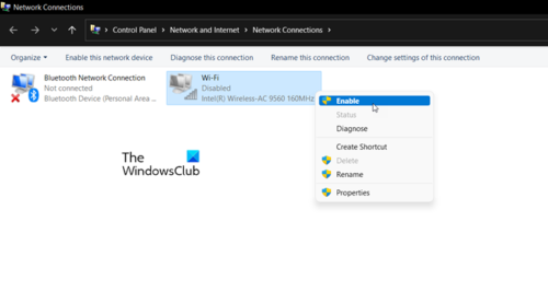 WiFi Adapter disabled or hidden in Device Manager