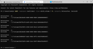 How to find Disk and Volume GUID & List Volume GUIDs per Disk