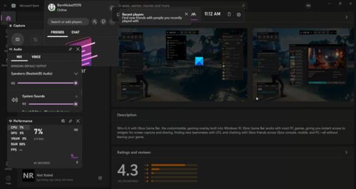 Gaming features aren't available for Windows desktop or File Explorer