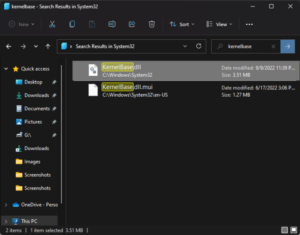 Fault Module Name Kernelbase.dll causing application crashes