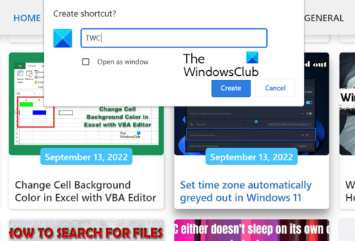 How to Turn Websites into Desktop Apps in Windows 11/10