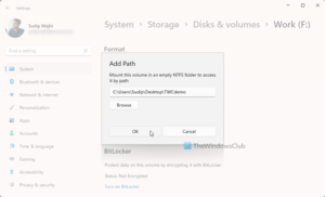 How to mount Drive as Folder rather than Letter in Windows 11