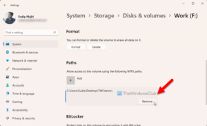 How to mount Drive as Folder rather than Letter in Windows 11