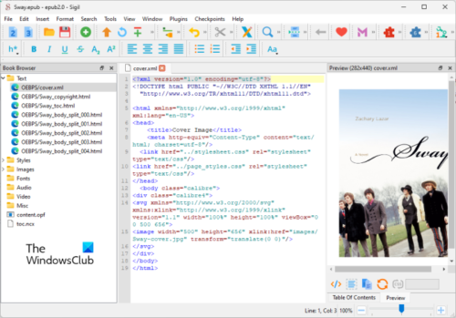 Best free eBook Editor software for Windows 11/10