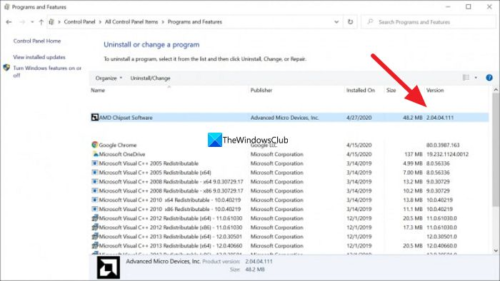 How to check AMD chipset driver version on Windows 11/10