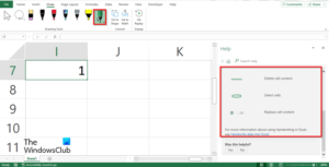 How to add and use Draw tab in Excel
