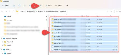 Windows 11 25H2 Update Stuck at 0 or 100 % downloading