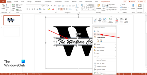 How to create a Split Letter Design in PowerPoint