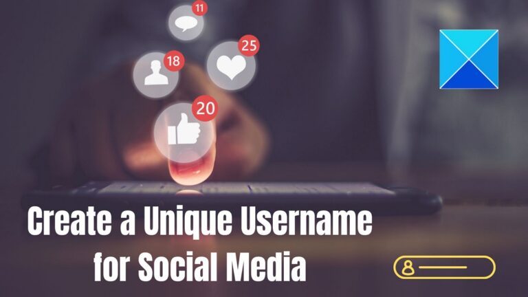 How to create Unique Username for Social Media