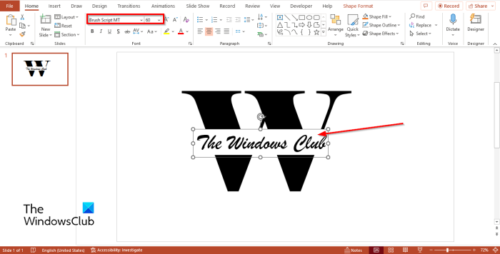 How to create a Split Letter Design in PowerPoint