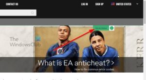 FIFA 23 web app not working on PC