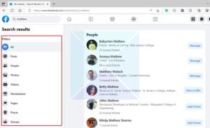 How to Search for People using Facebook