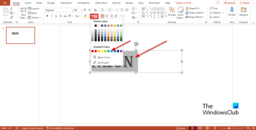 How to create a Neon Text in PowerPoint