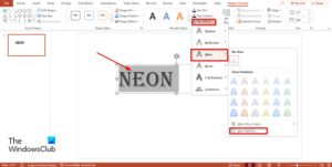How to create a Neon Text in PowerPoint
