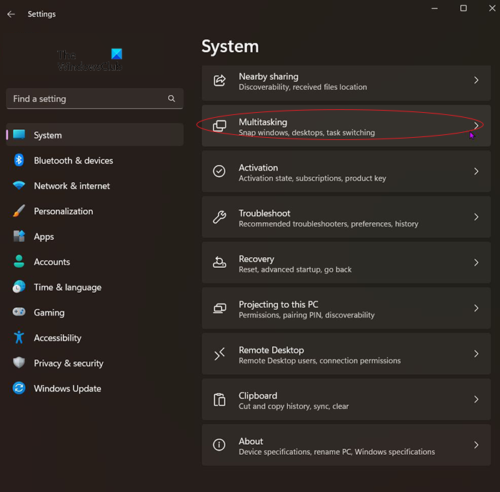 How to Enable or Disable Title Bar Shake in Windows 11/10