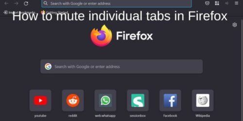 How to mute individual Tabs in Firefox