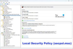 How to open Local Security Policy on Windows 11/10