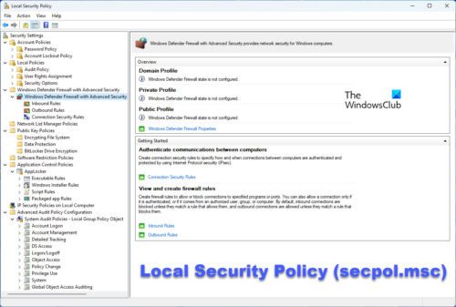 How To Open Local Security Policy On Windows 11 10