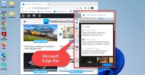 Microsoft Edge Bar, Edge Sidebar and Edge Office Bar explained