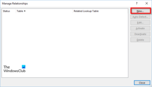How to create relationships between Tables in Excel