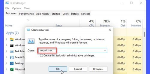 How to open Local Security Policy on Windows 11/10