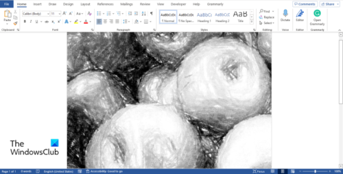 How to create a Background with a Pencil Sketch effect in Word