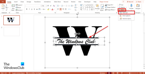 How to create a Split Letter Design in PowerPoint