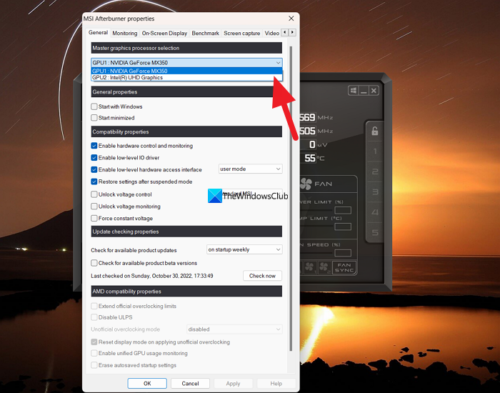 How to display FPS and Stats using MSI Afterburner