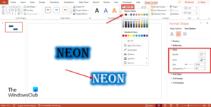 How to create a Neon Text in PowerPoint