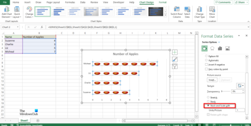 How to create Pictograph in Excel