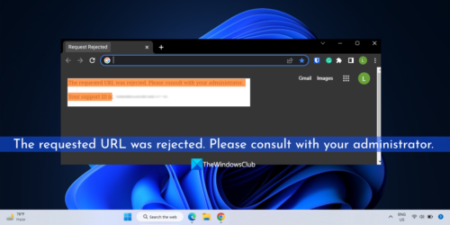 Requested url was rejected, Please consult with your administrator