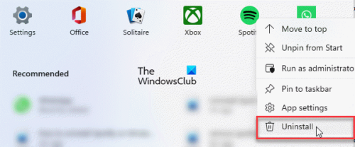 How to uninstall Spotify on Windows 11